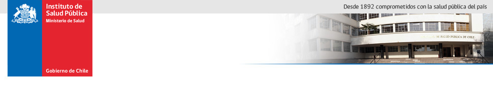 Página no encontrada | Instituto de Salud Pública de Chile